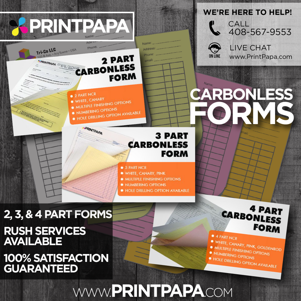 New Product – Carbonless Forms